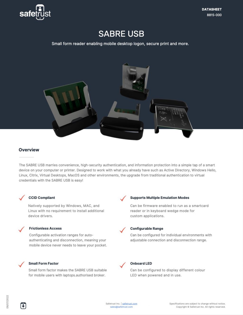 SABRE USB Archives - Safetrust Inc