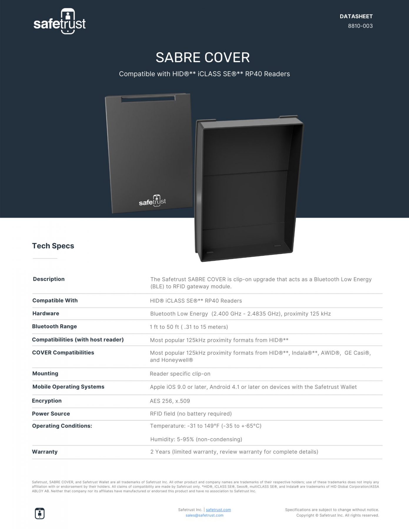 Datasheets Archives - Safetrust Inc