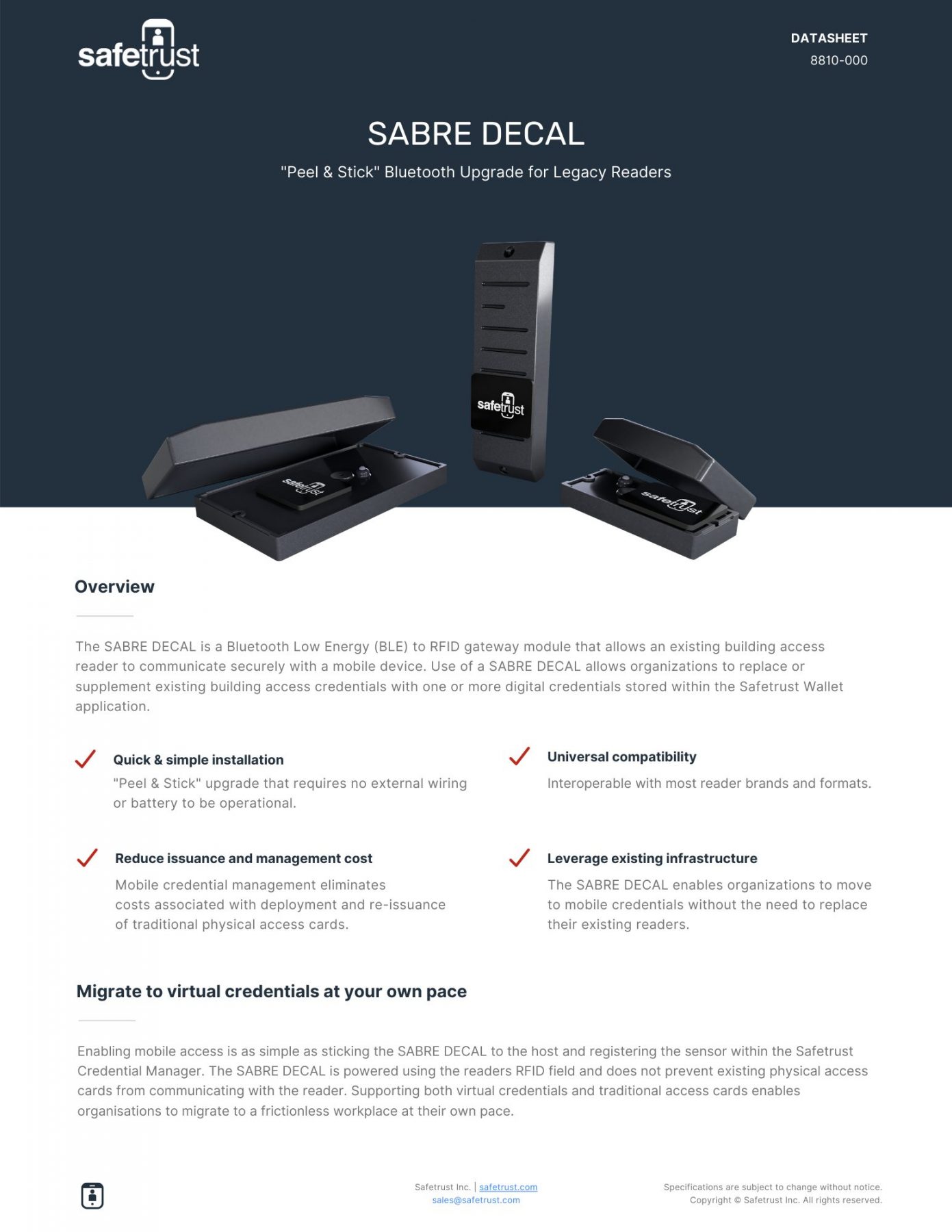 Datasheets Archives - Safetrust Inc