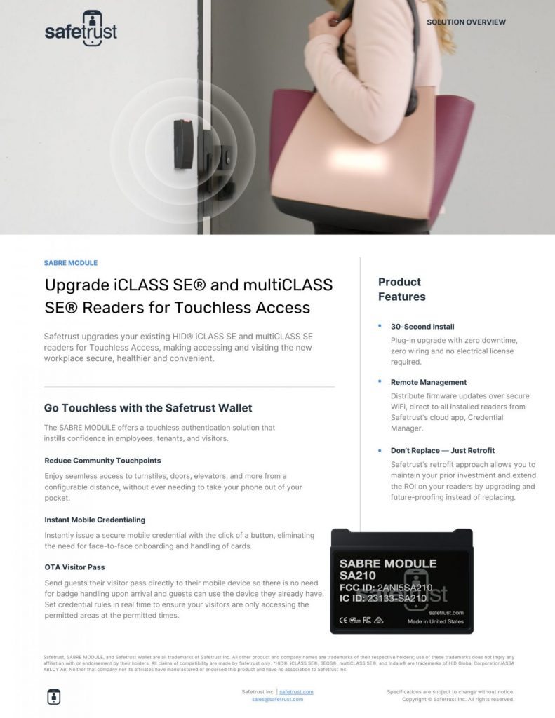 SABRE Module Archives - Safetrust Inc