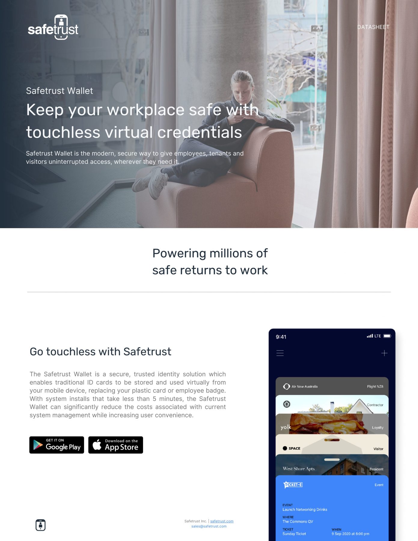 Safetrust Wallet Datasheet - Safetrust Inc